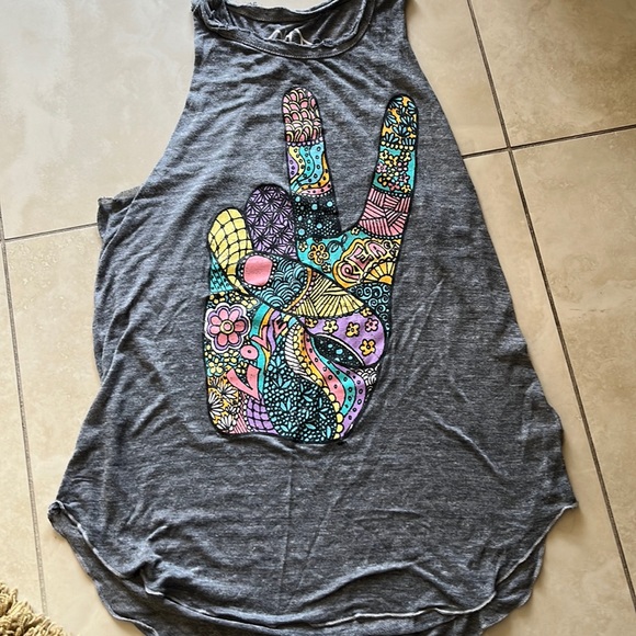 Chaser | Tops | Chaser Cotton Tank With Graphic Design Perfect For ...